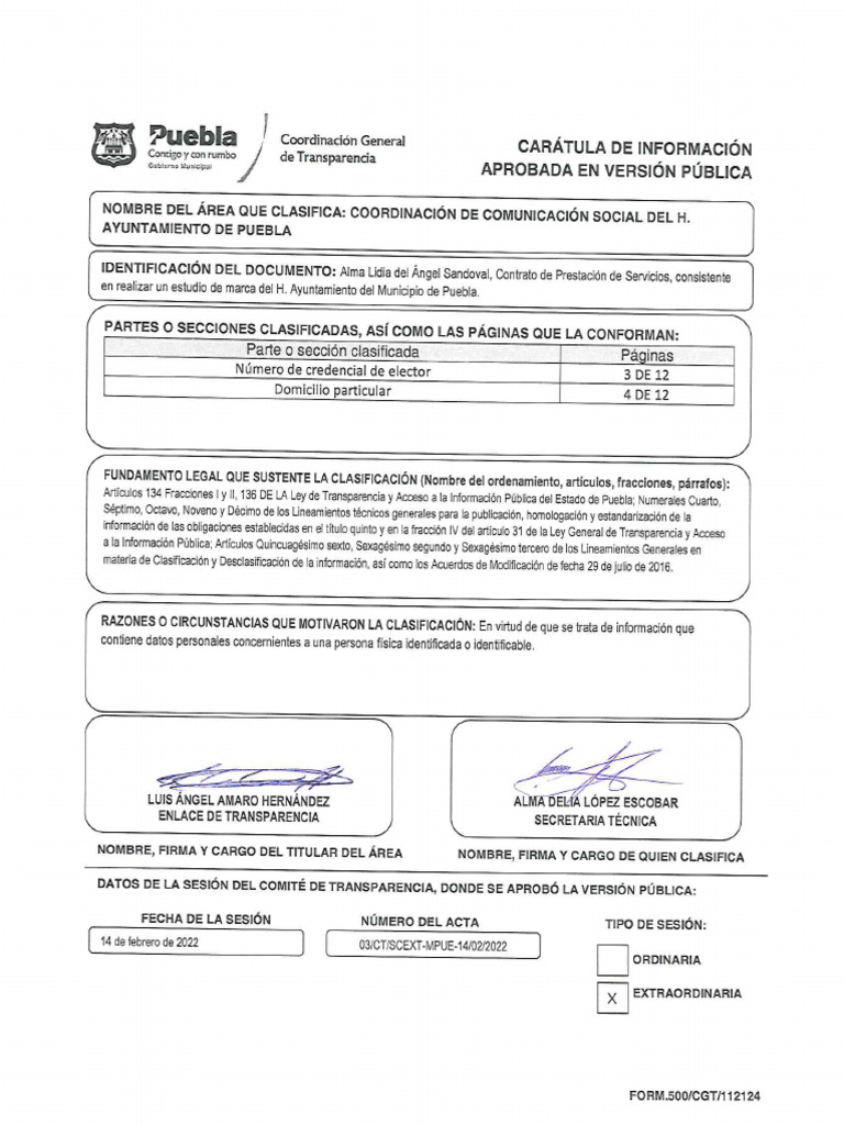 Contrato 3 Empresa Alma Lidia Del Ángel Sandoval | PDF
