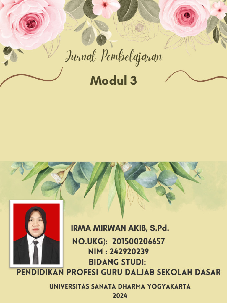 Modul 3 PPG Unggah | PDF