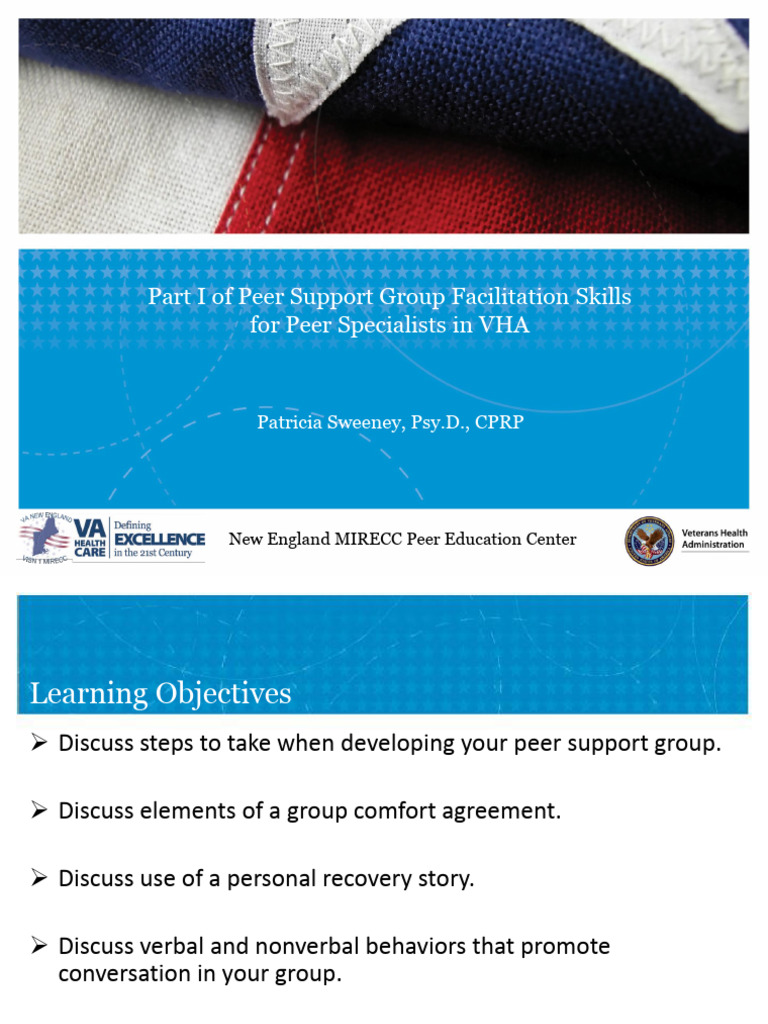 Part IPeer Support Group Facilitation Skills | PDF
