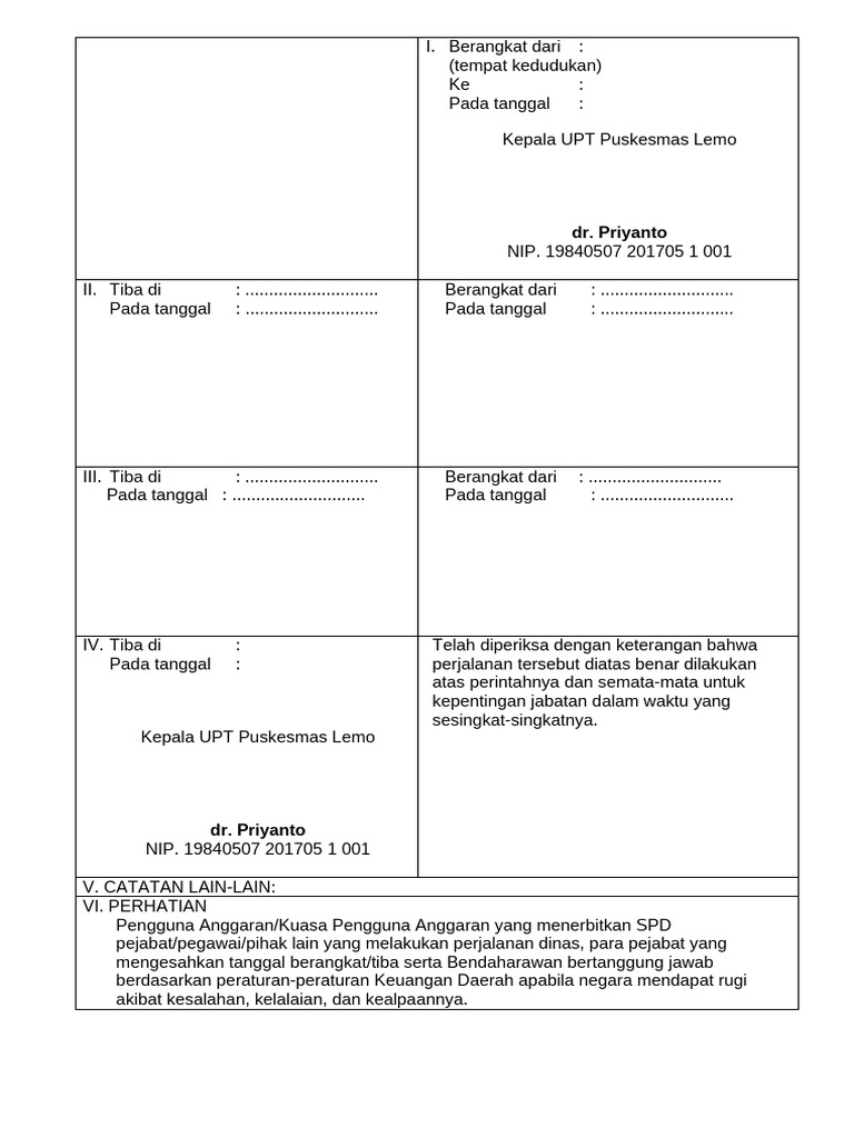 SPD Belakang Baru | PDF