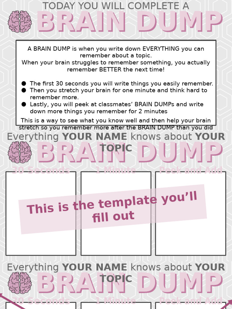 Brain Dump | PDF