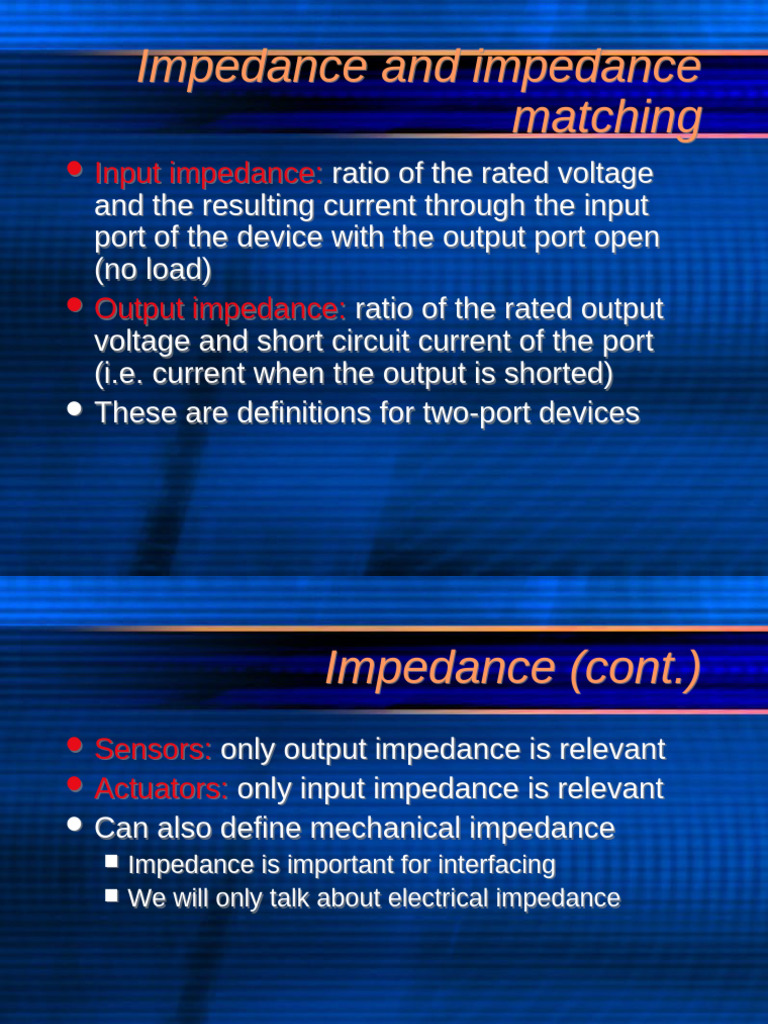 Lecture3Impedance and Impedance Matching | PDF