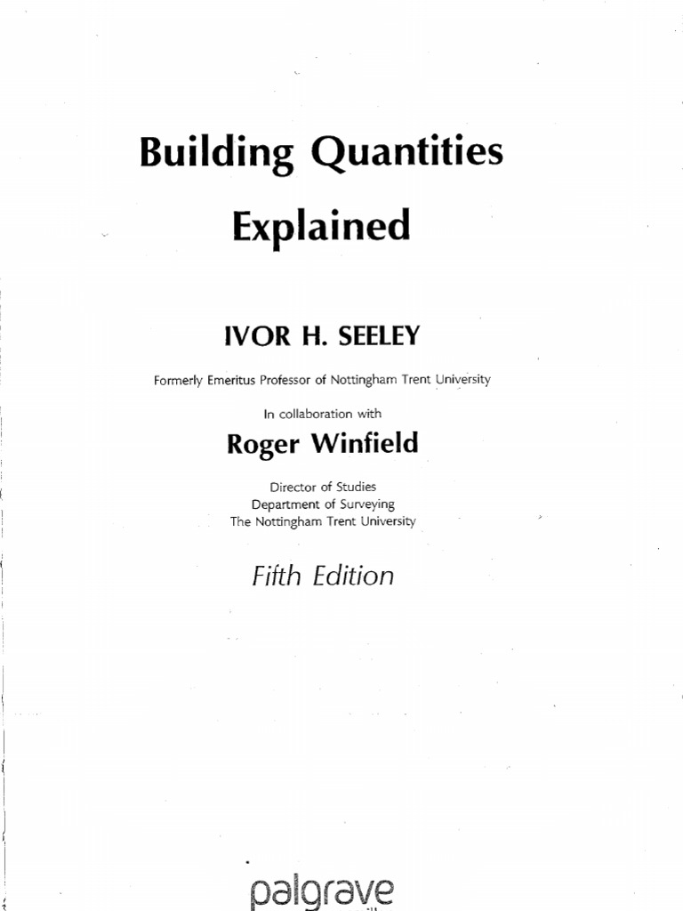 Building Quantities Explained | PDF | Roof | Wall
