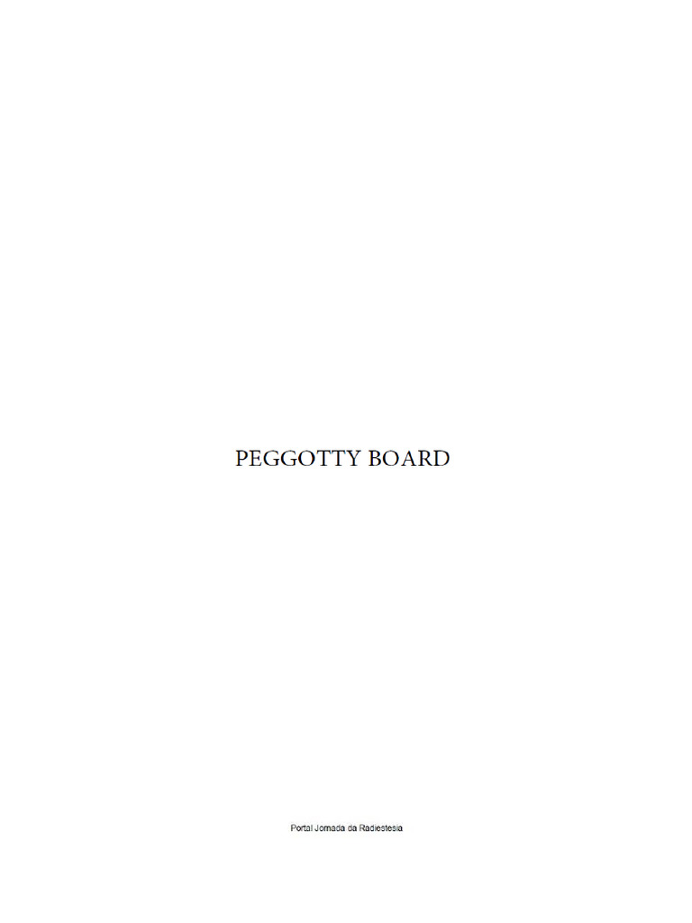 Peggoty Board | PDF