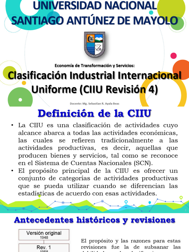 Presentación CIIU Revisión 4 | PDF