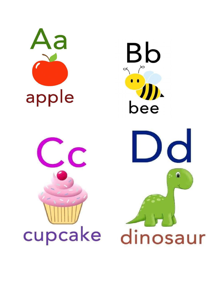 ABC Ingles-Español Con Dibujo | PDF