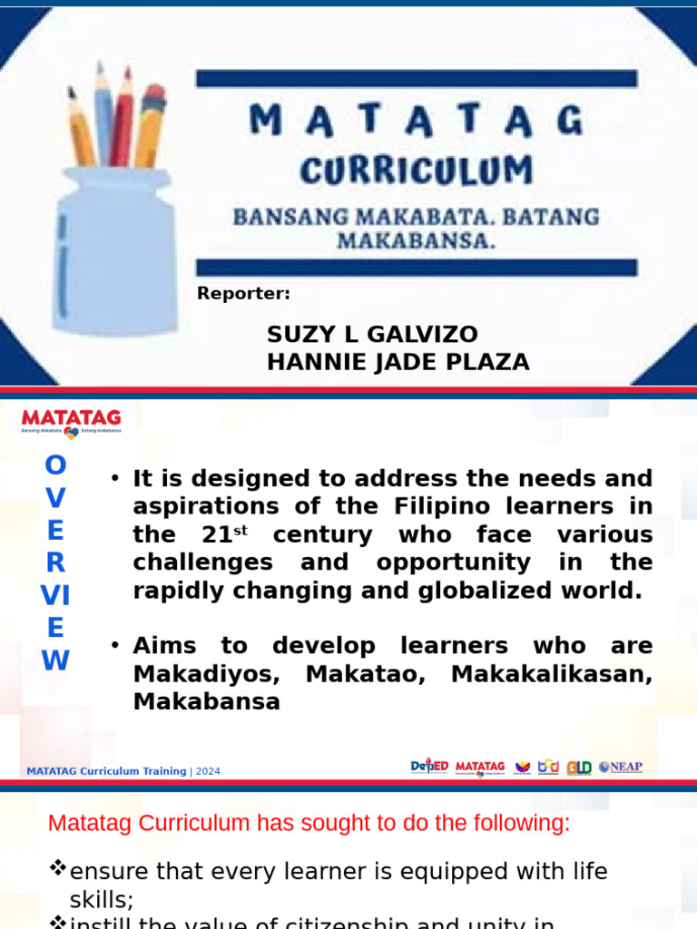 Matatag Curriculum | PDF