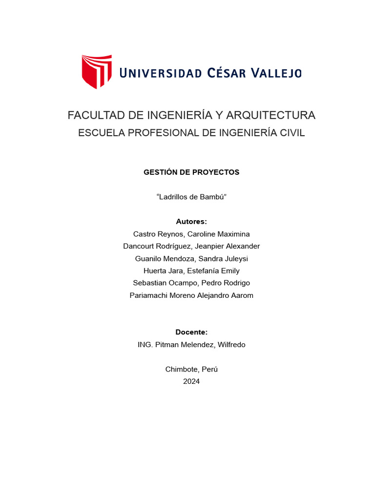 INFORME DE GESTIÓN DE PROYECTOS (1) | PDF