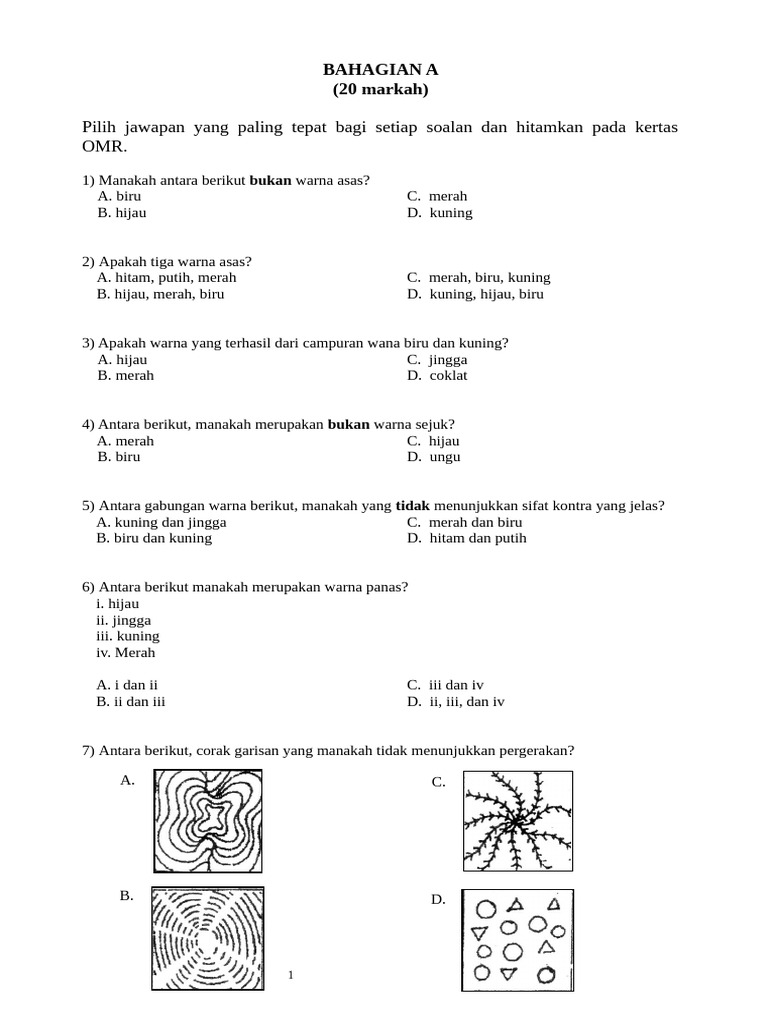 UASA PSV TAHUN 6 | PDF