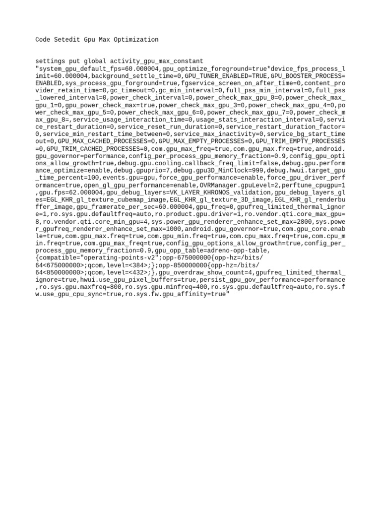 Code Gpu Max Optimization | PDF
