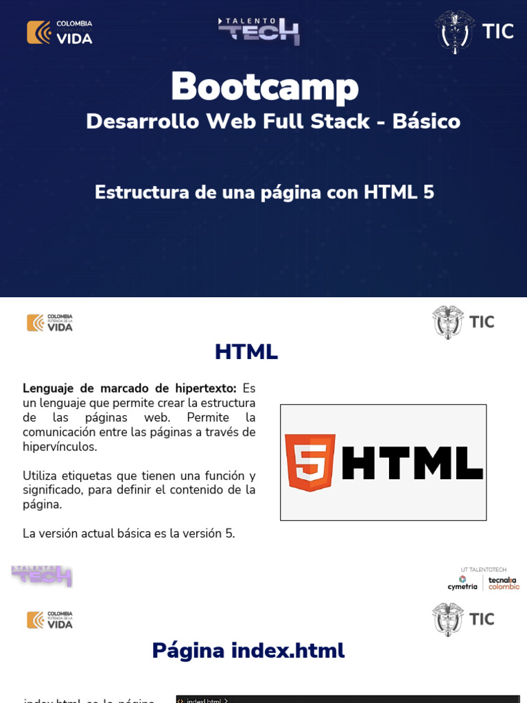 Estructura Básica de HTML5 | PDF | HTML | Informática