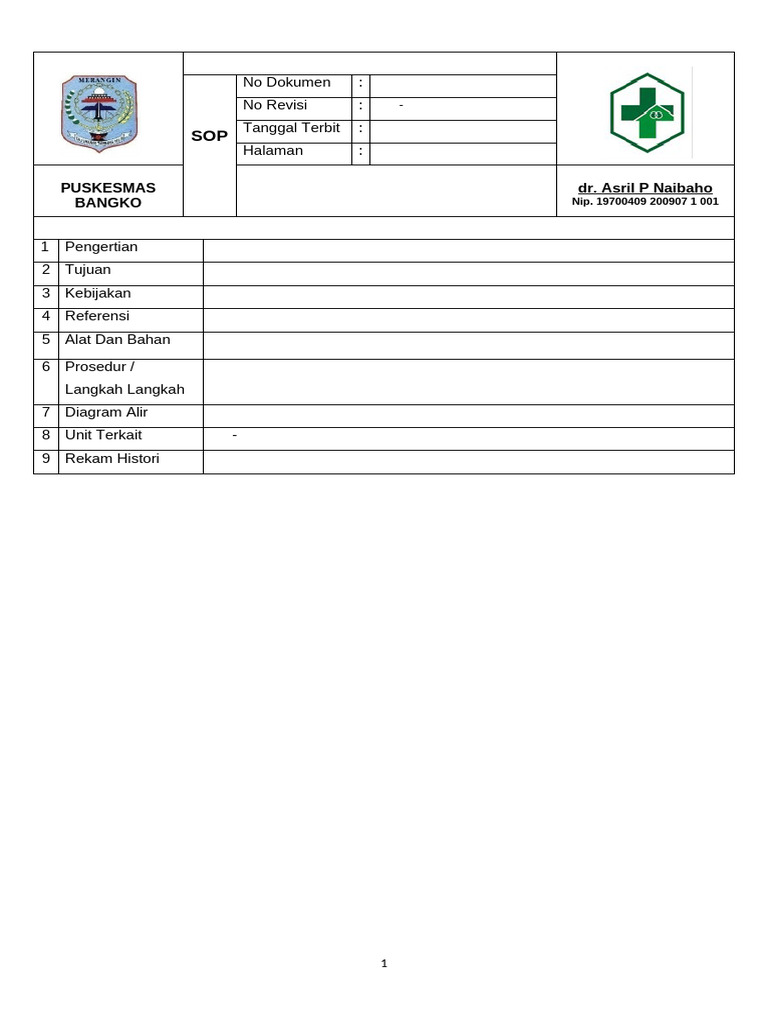 Format SOP Baru | PDF