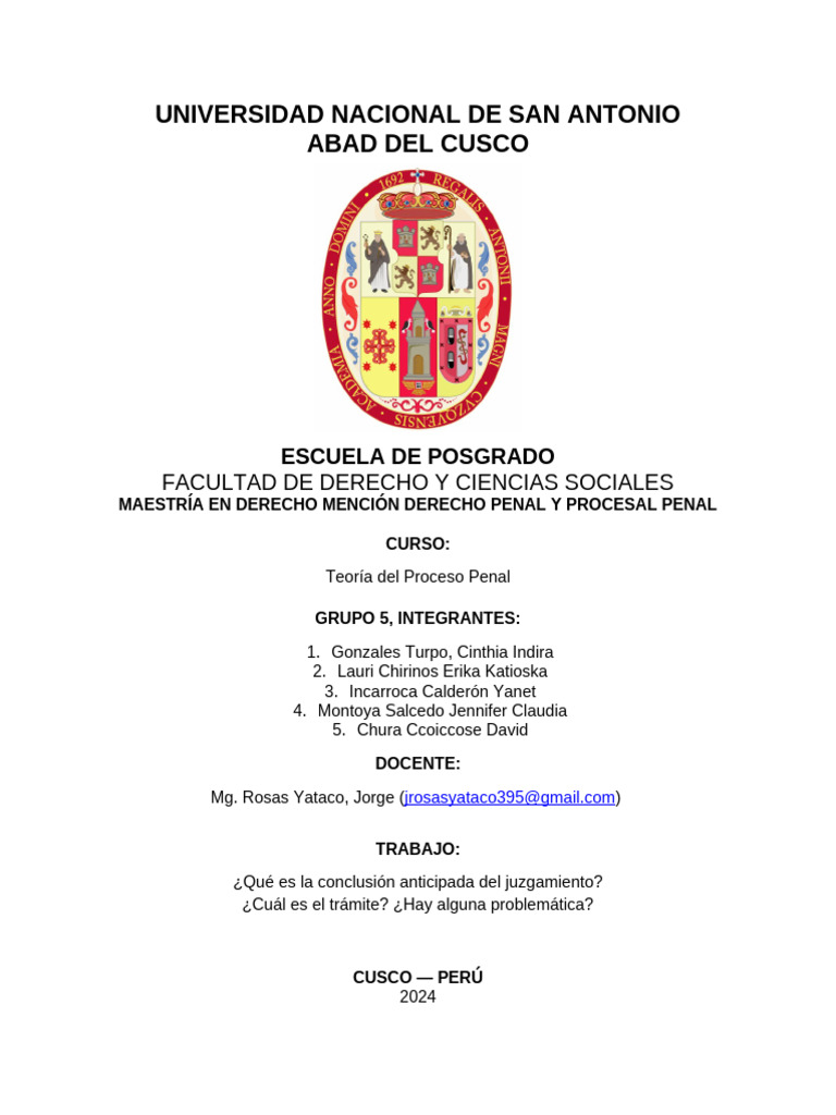 Segundo Avance | PDF