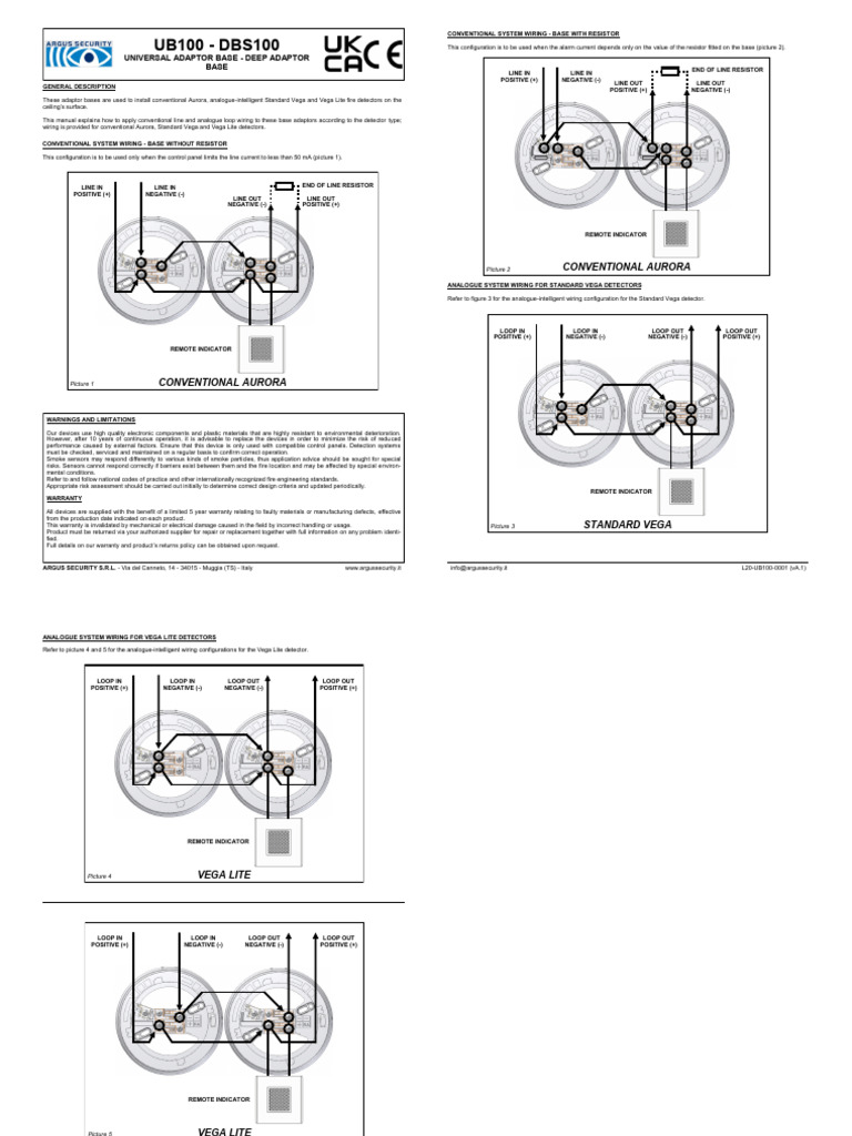UB100 DBS100: Universal Adaptor Base Deep Adaptor Base | PDF