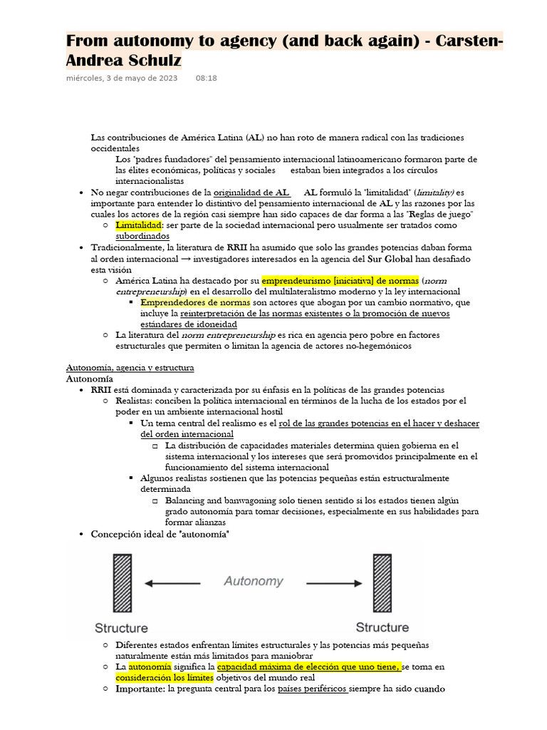From Autonomy To Agency | PDF