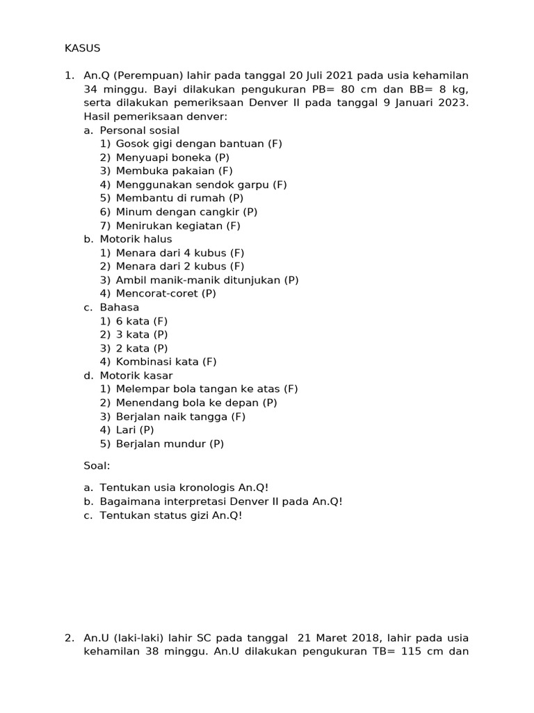 Kasus Kep Anak | PDF