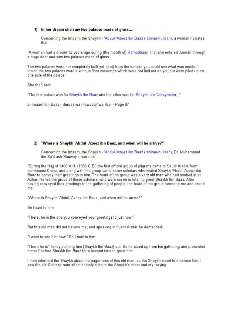 Wahabi Beleive About Their Shaeikhs | PDF | Hadith | Hajj