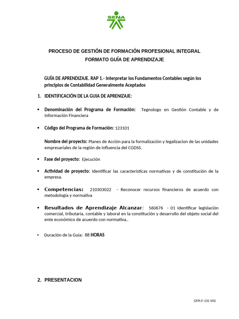 Guia Aprendizaje Rap 1 Empresa-2 | PDF