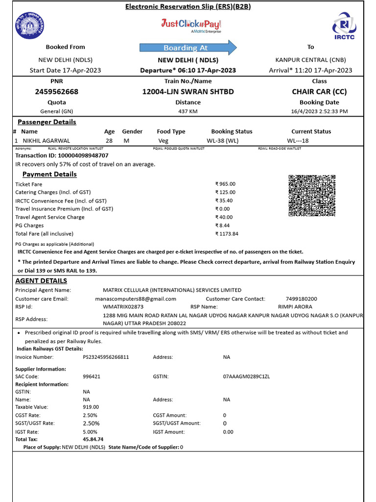 Print Ticket NIKHIL | PDF