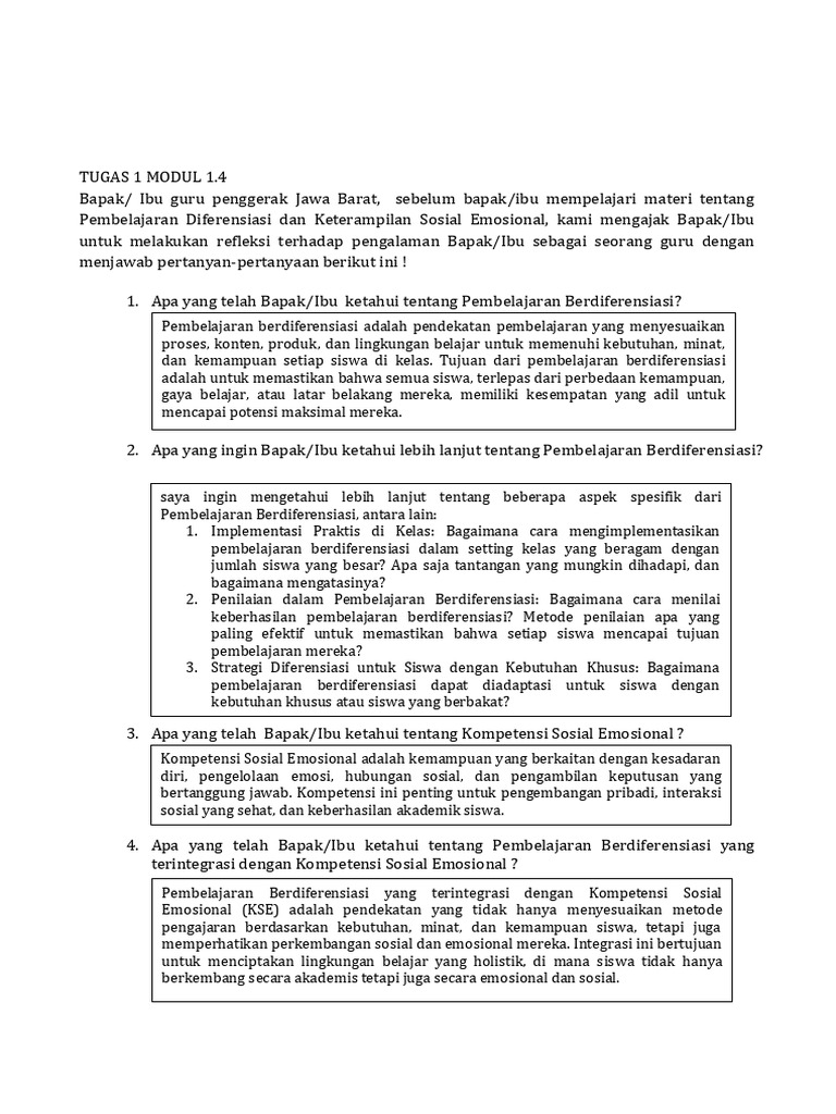 LK Modul 1.4 Level 1 | PDF