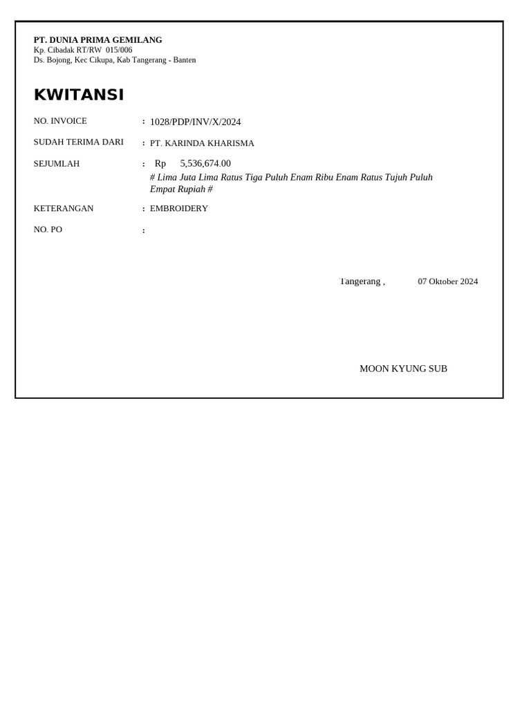 Karinda 1028 | PDF
