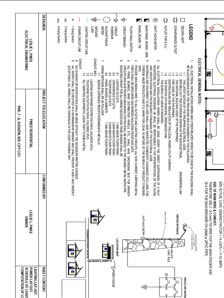 Long Temp Electrical Plan | PDF