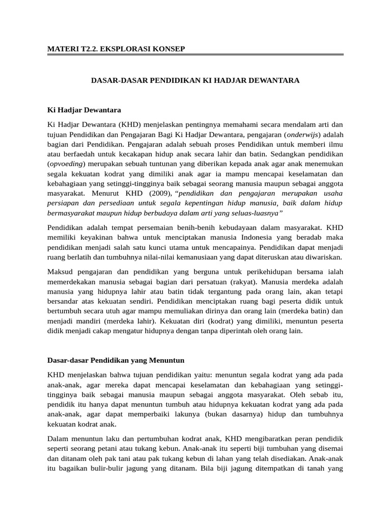 Materi T2.2. Eksplorasi Konsep | PDF