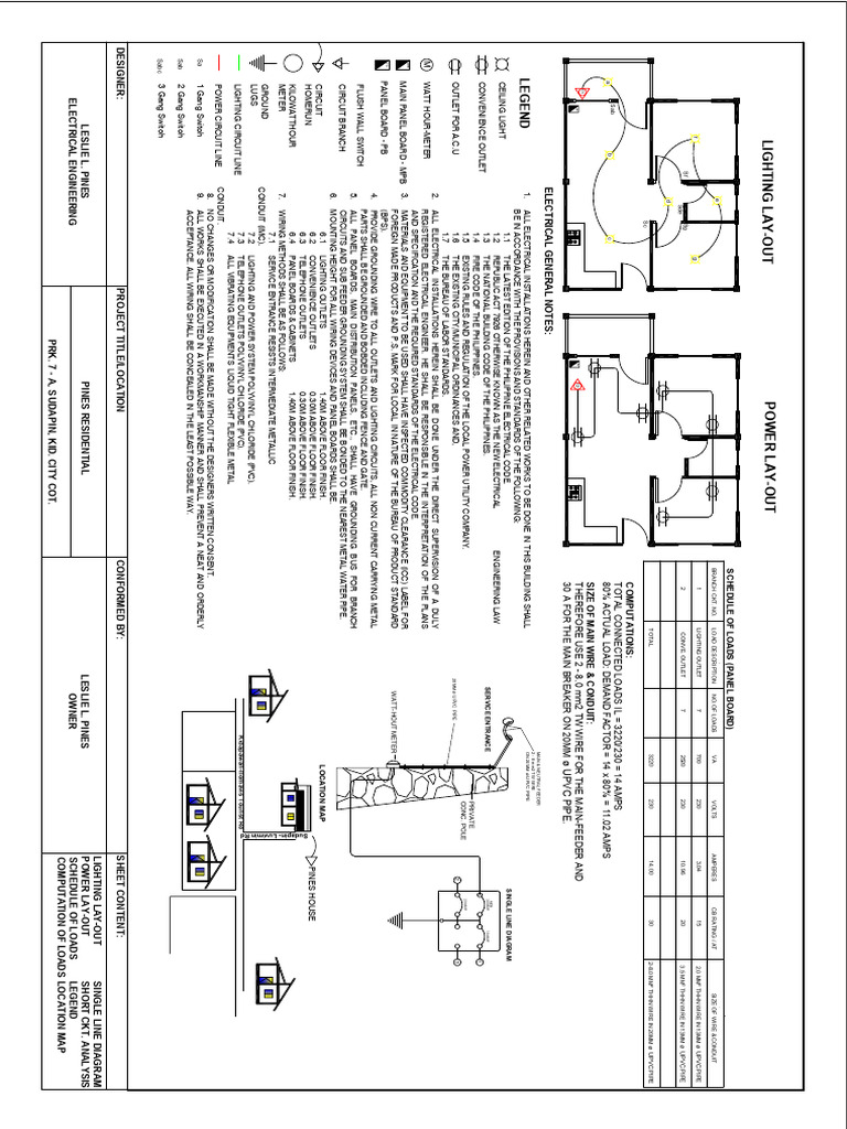 Temp Electrical Plan | PDF