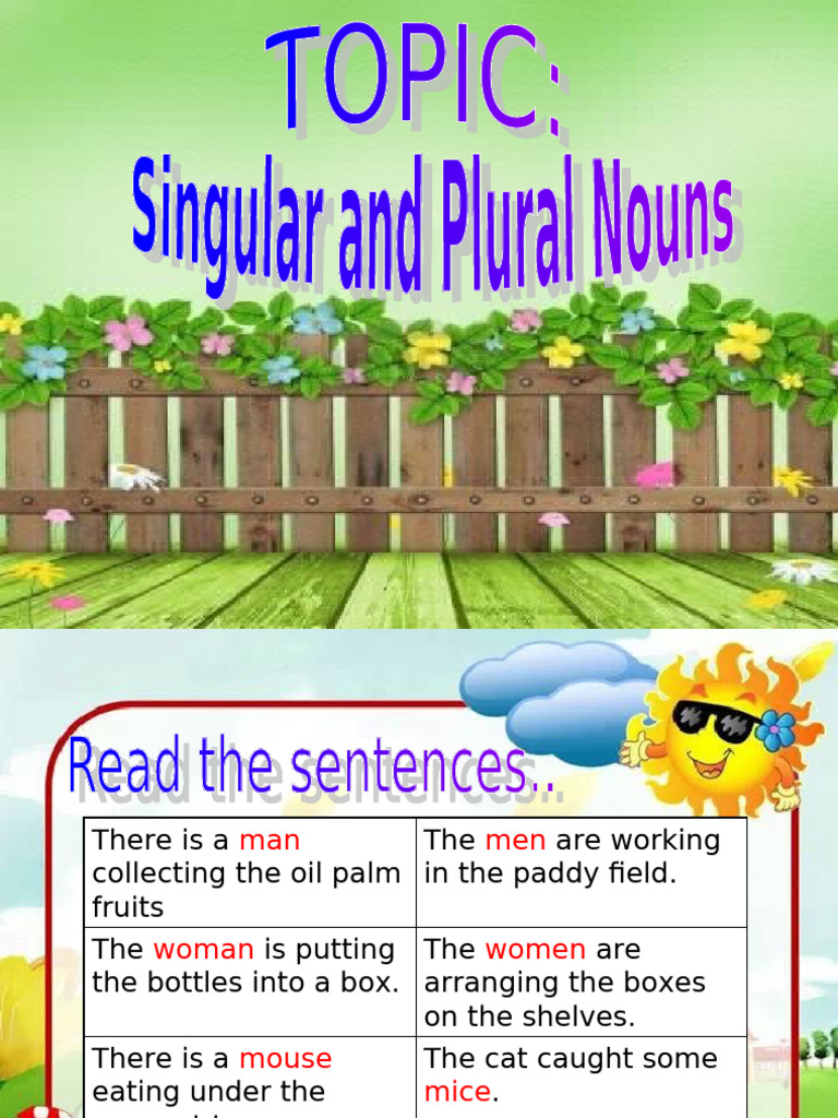 Singular Plural | PDF