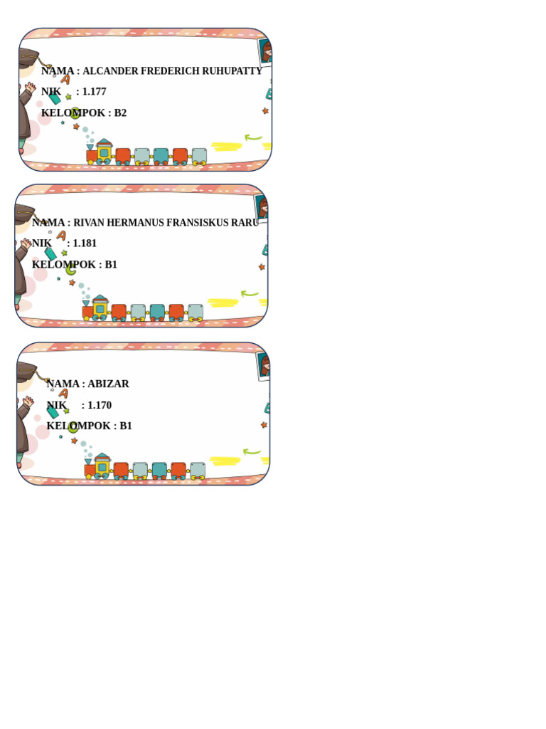 Nama: NIK: 1.177 Kelompok: B2: Alcander Frederich Ruhupatty | PDF