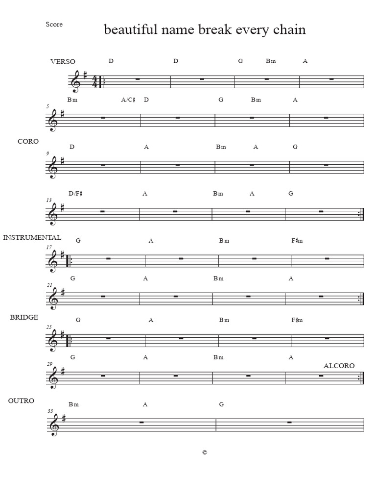 Break - Score | PDF