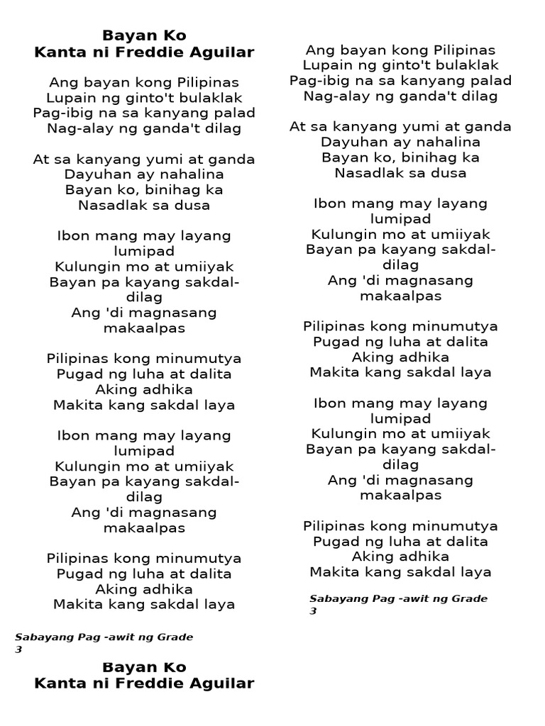Bayan Ko | PDF
