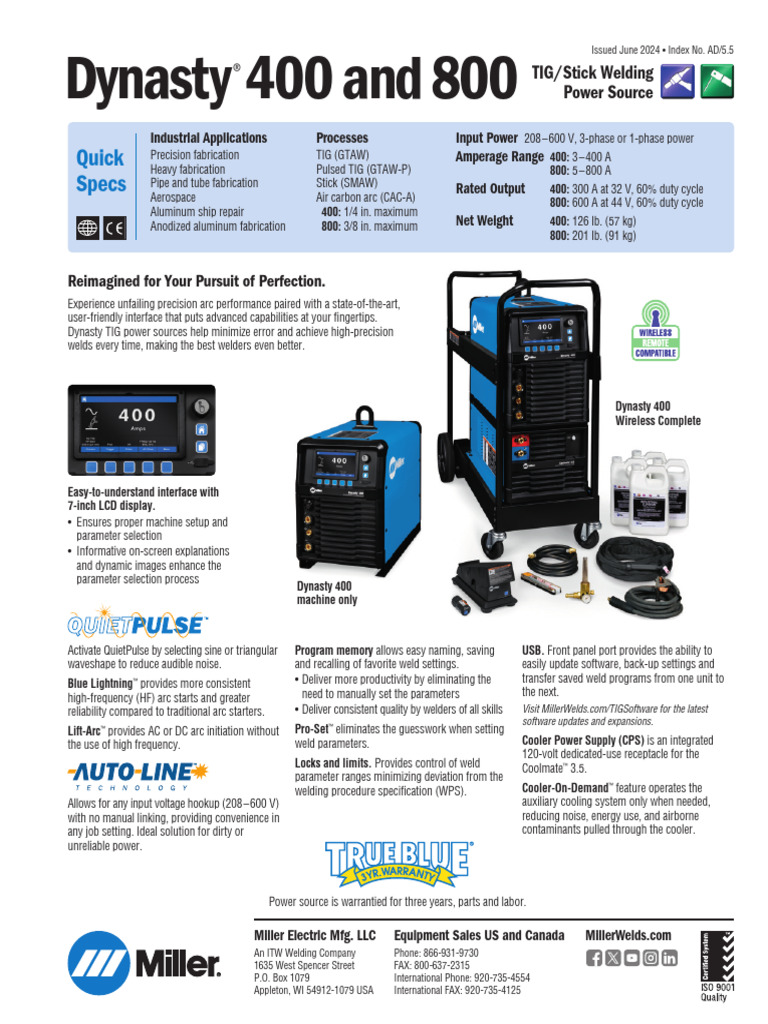 AD55 Dynasty 400 and 800 English | PDF