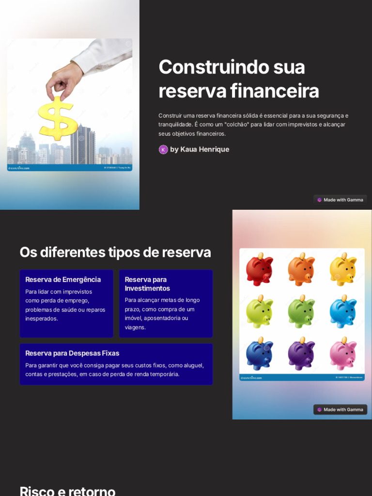 Construindo Sua Reserva Financeira (1) | PDF