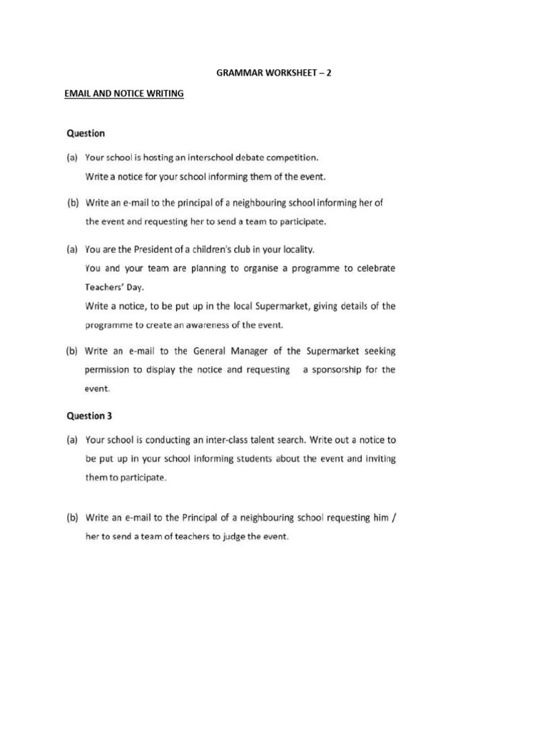 GRAMMAR WORKSHEET - 2 | PDF