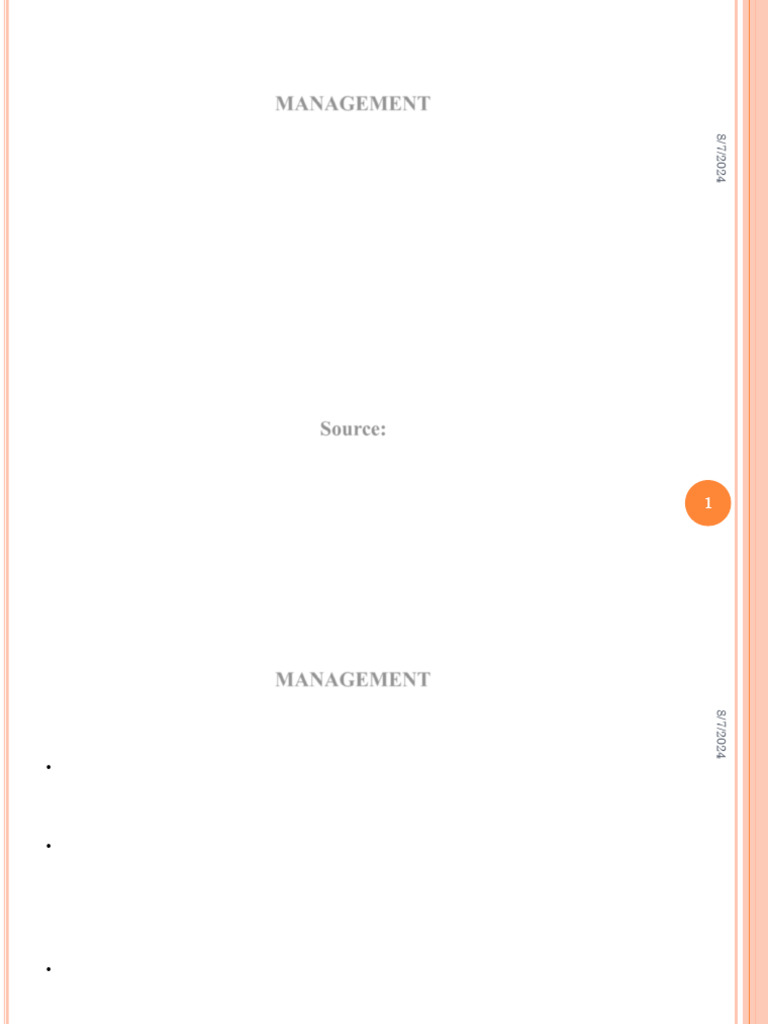 Management 1 | PDF