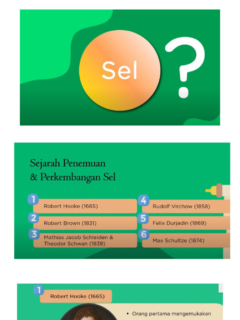 Sel - Sejarah Dan Komponen Penyusun Sel (Autosaved) | PDF