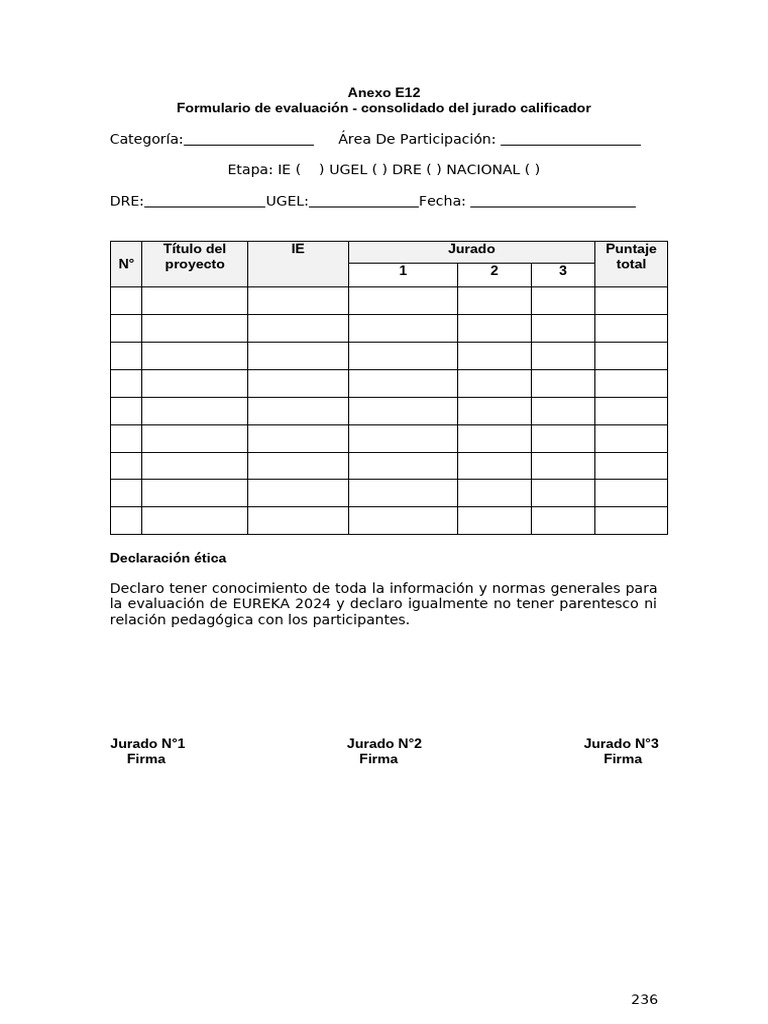 5 BASES EUREKA-63 Editable | PDF