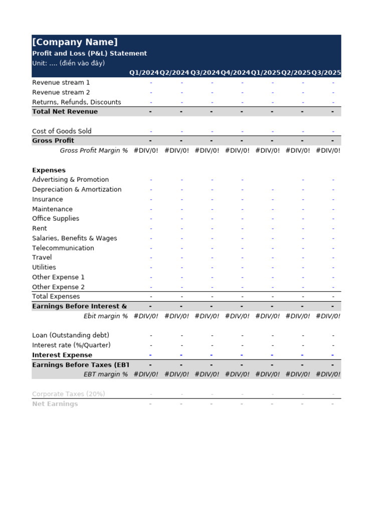 Finance Template | PDF