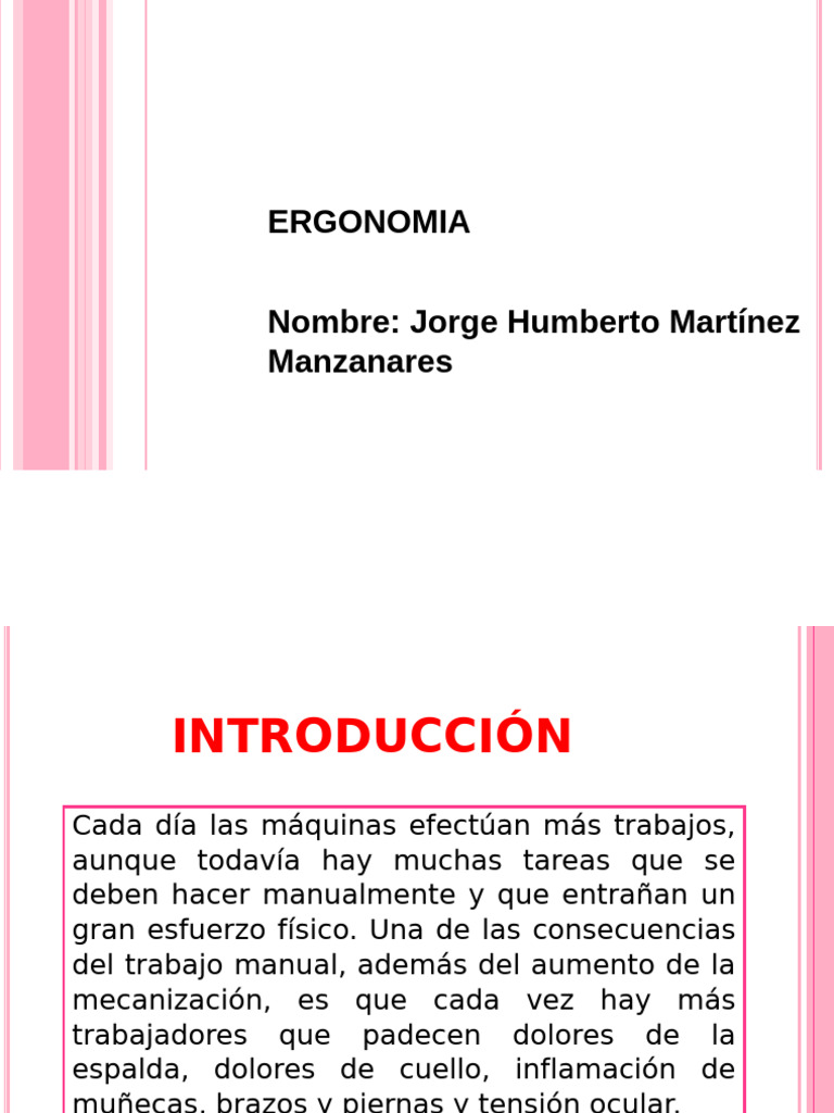 Ergonia Tarea | PDF