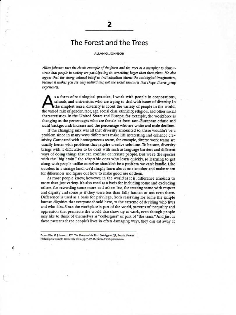 Johnson_Forest and the Trees | PDF