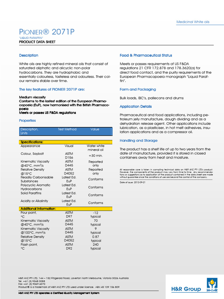 PIONIER 2071P Data Sheet | PDF