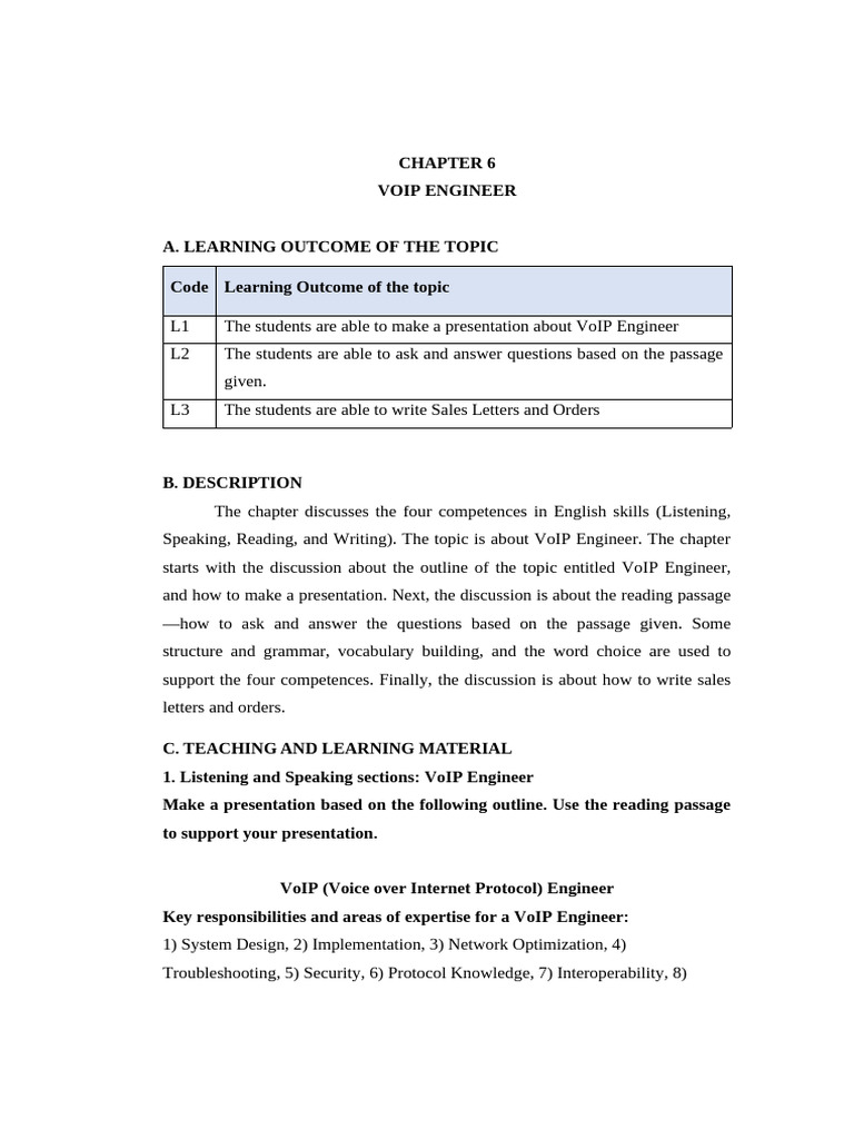 Okk VoIP Engineer | PDF