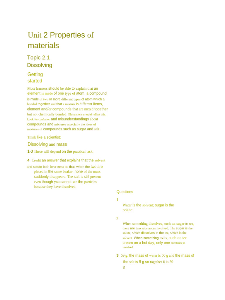 Grade 7 - Unit 2 - Coursebook Answers | PDF