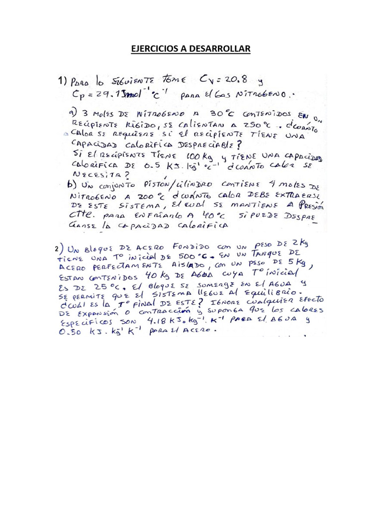 Tarea - Ejercicios A Desarrollar | PDF