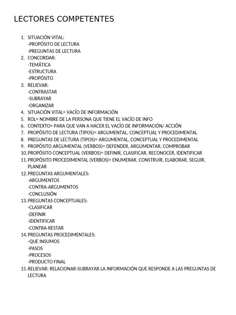 Lectores Competentes | PDF