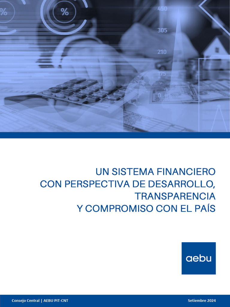 Documento de AEBU para Presidenciables) Ñ | PDF | Inclusión financiera ...