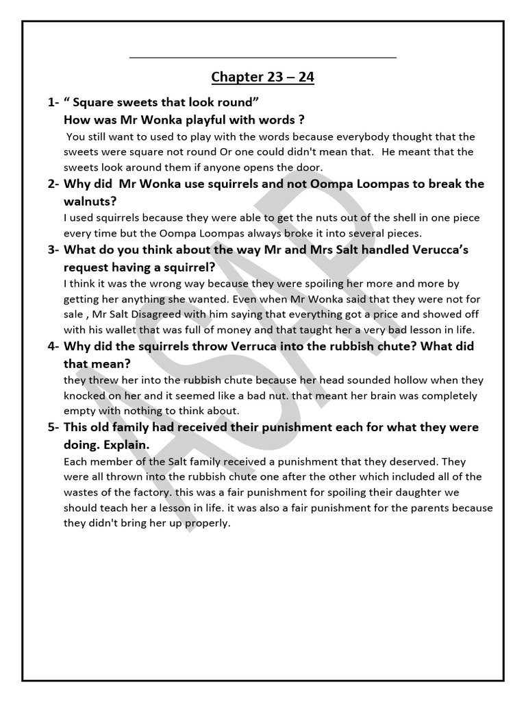 Charlie and The Chocolate Factory | PDF