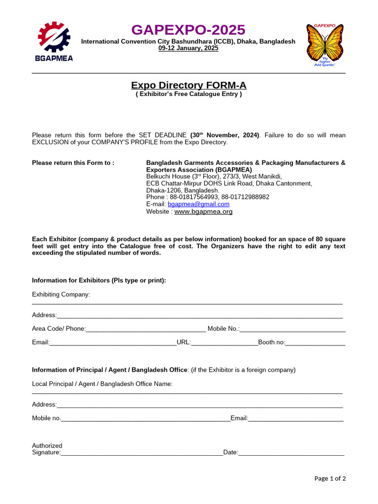 dd23d-expo-directory-form-a | PDF