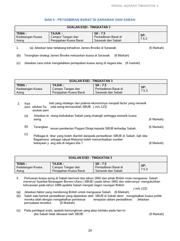 165 Esei Tingkatan 3-26-30 | PDF